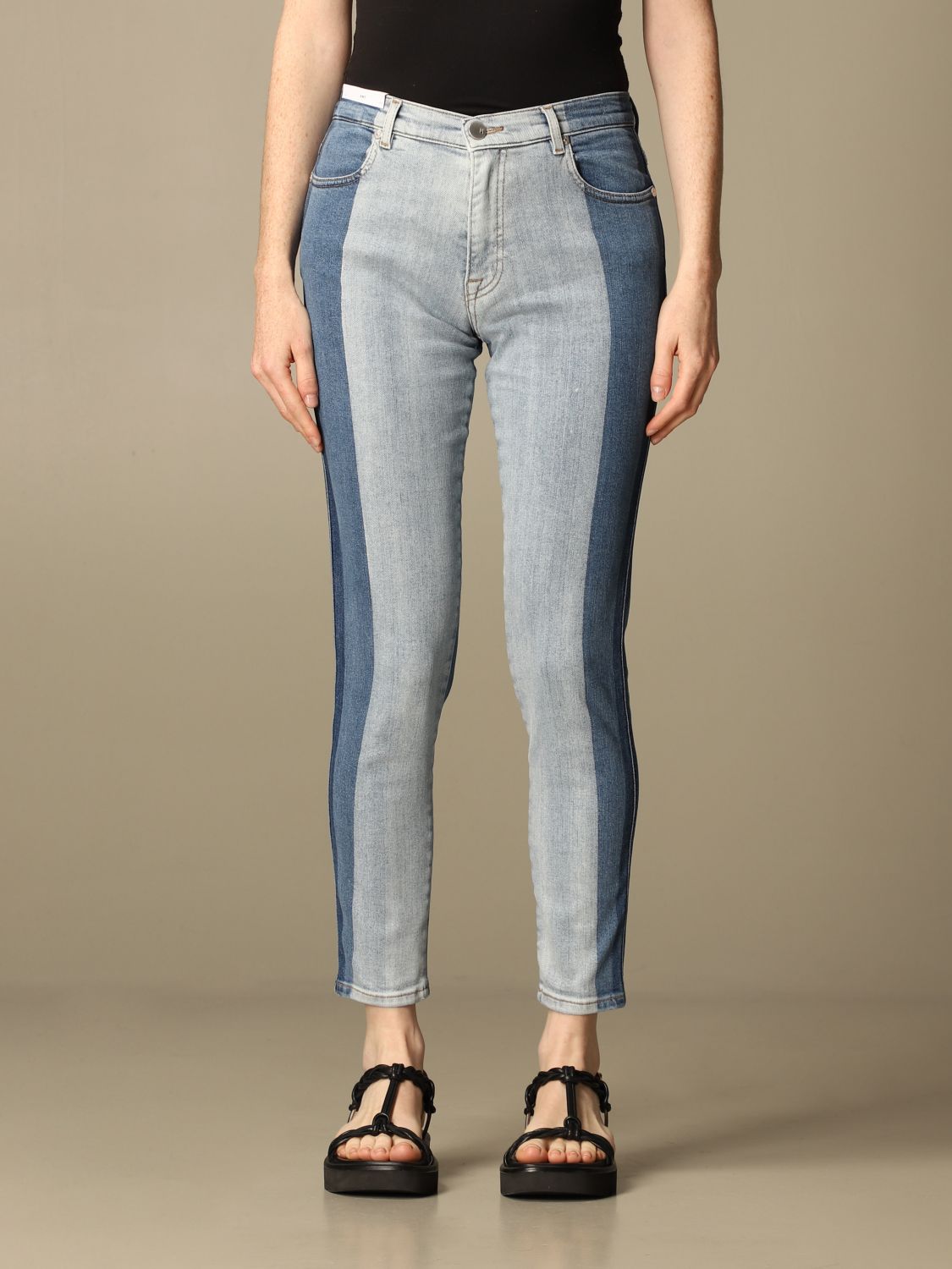 PT TORINO Pt Torino Two-Tone Denim Jeans
